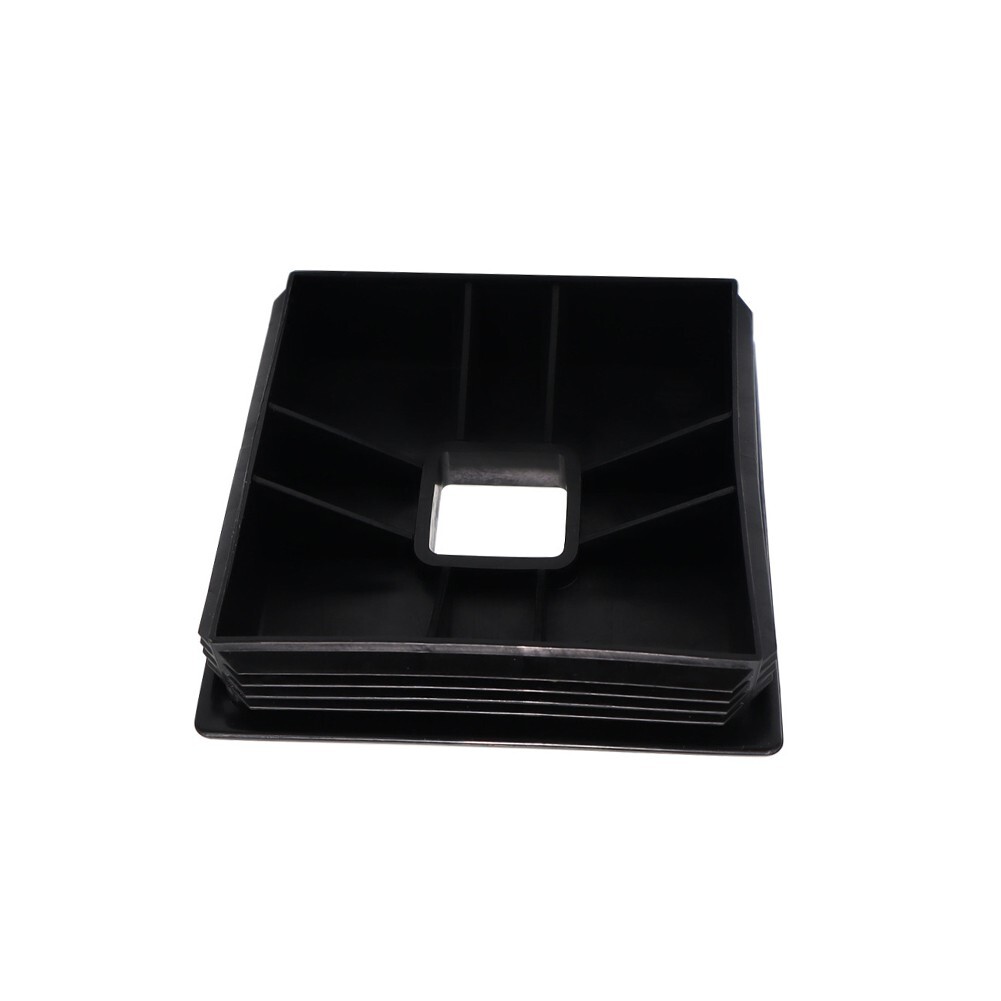 2pcs Square Rubber 4inch Car Accessories End Cap Cove Direct ...