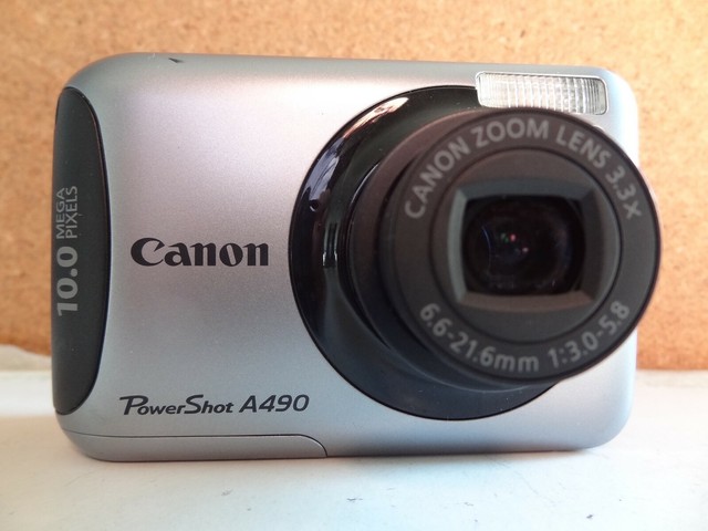 Canon PowerShot A490 10.0MP Digital Camera - Silver for sale online | eBay