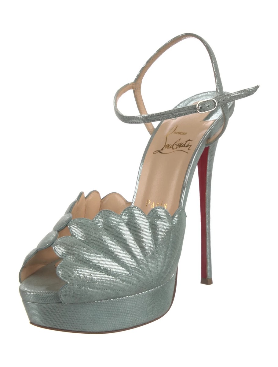 CHRISTIAN LOUBOUTIN Green/Metallic Botticella Alta 150 CHRISTIAN LOUBOUTIN Green/Metallic Botticella Alta 150