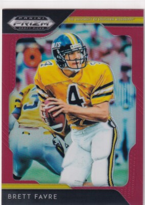 2019 PRIZMS RED DRAFT BRETT FAVRE GREEN BAY PACKERS PRIZM PARALLELS ...