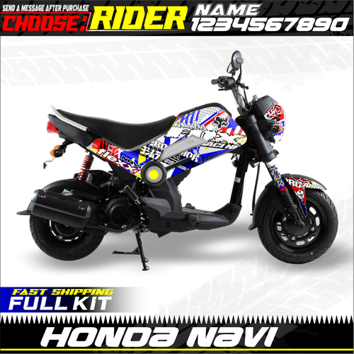 compatible Honda NAVI 2016-2024 kit Graphics Decals Stickers Scooter ...
