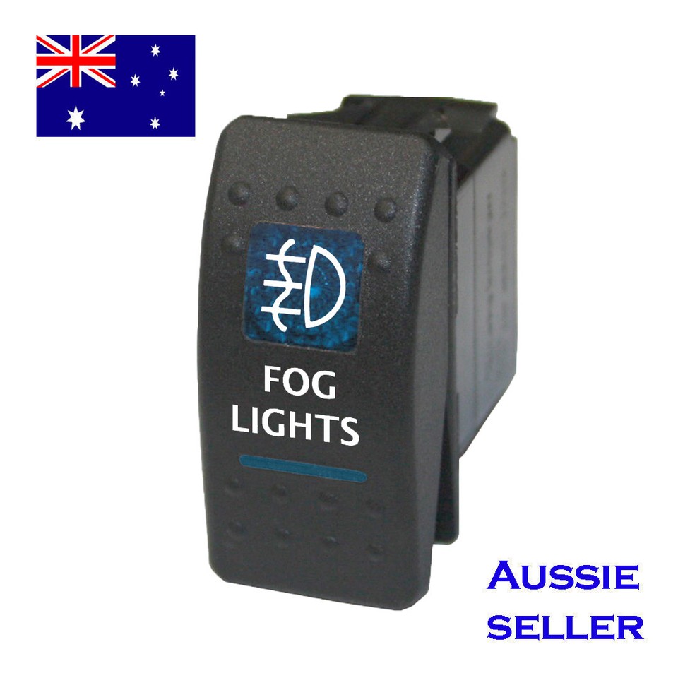 *Fog lights rocker switch* blue 17 ARB carling type Patrol narva off ...