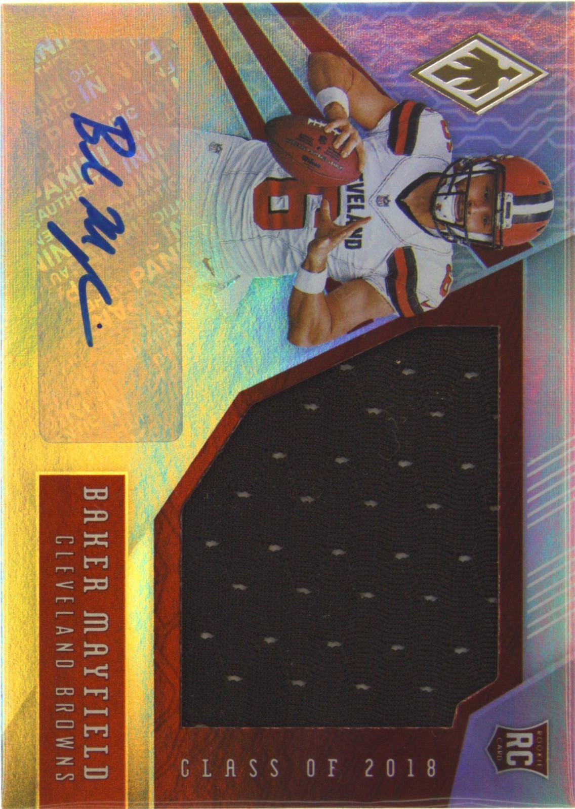 2018 Panini Phoenix - Class of 2018 Rps Rookie Jumbo Auto Swatch Baker ...