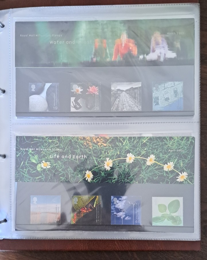 Royal Mail Millenium Presentation Pack Stamp Album with 26 Mint ...