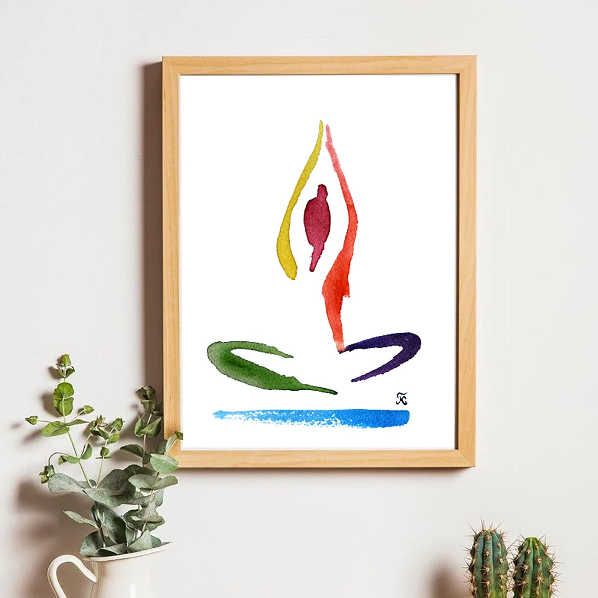Yoga Paintings Abstract