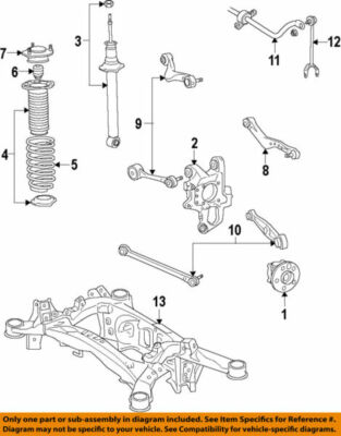 48755-50121 Toyota Support, rear suspension 4875550121, New Genuine OEM ...