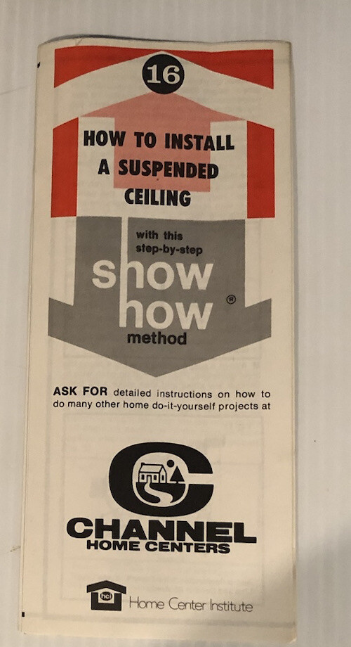 ‘73 Channel Home Center WALLY BARNETT DR How to install a suspended ...