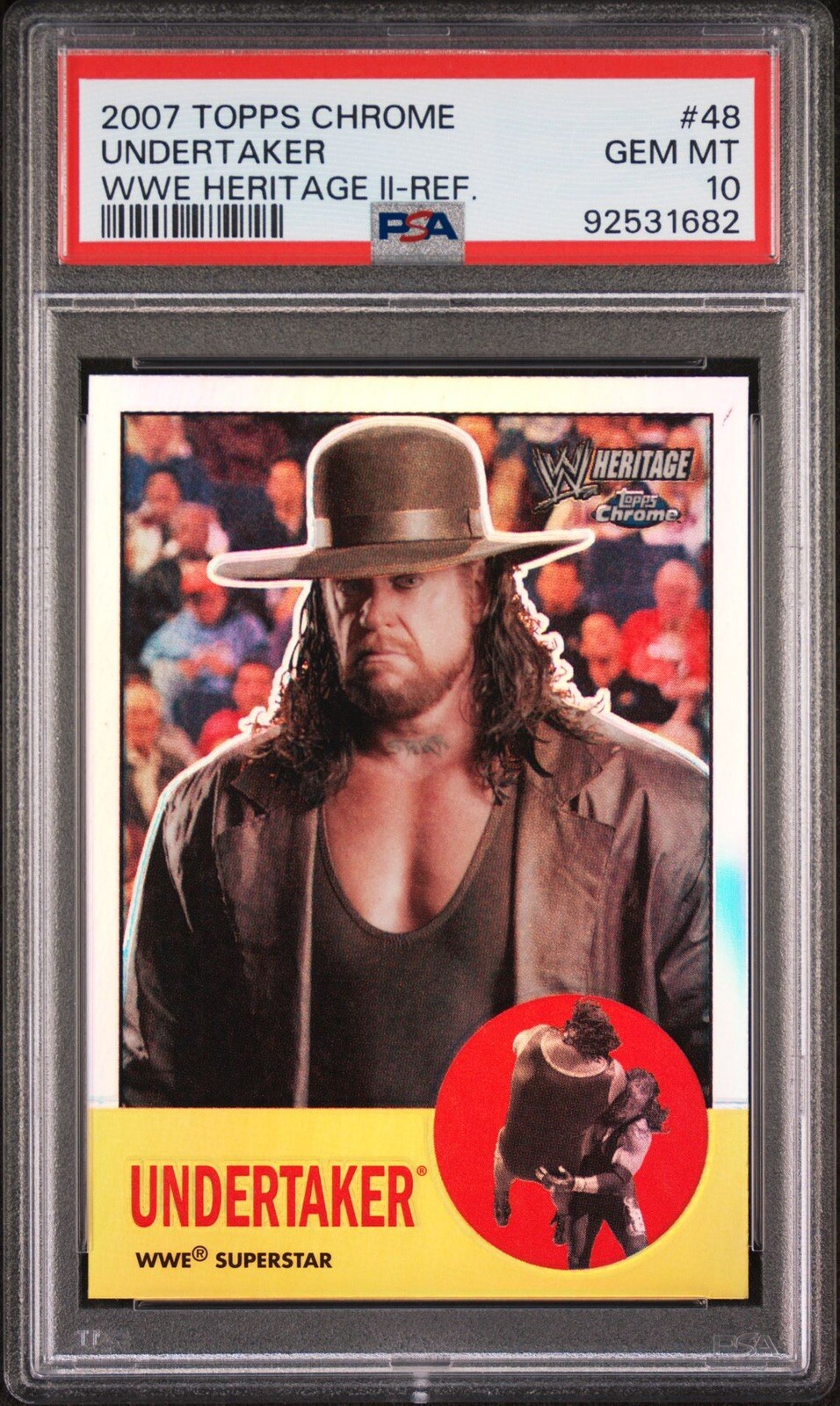 2007 Topps Heritage WWE Chrome Heritage II - Refractor #48 Undertaker ...