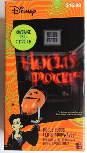 Hocus Pocus LED Shadow Waves Projector Halloween Disney Indoor Outdoor ...