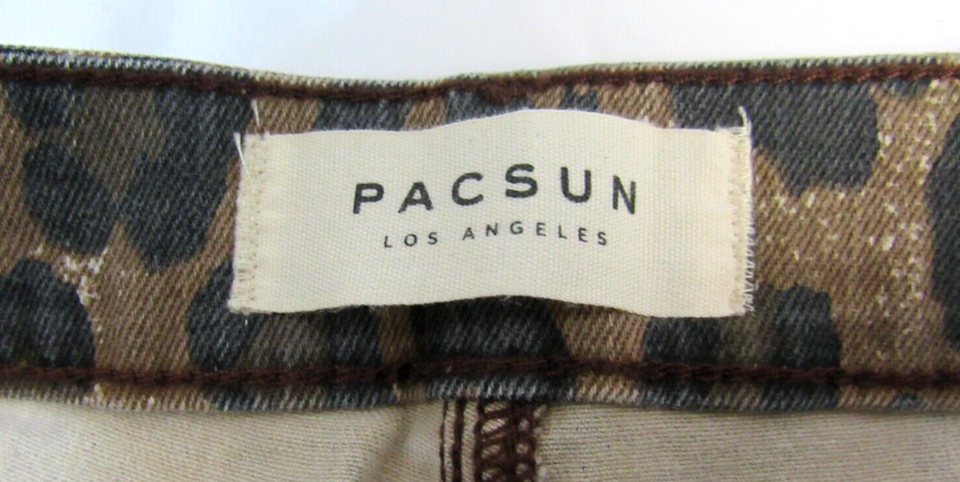 PacSun Women's Mid-Rise Skinniest Jeans Leopard Print Stretch New Size ...