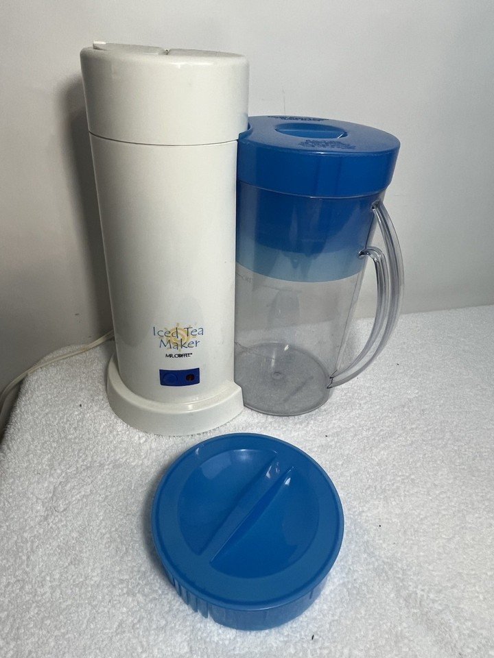 Mr. Coffee Iced Tea Maker with Pitcher 2 Quarts Model TM1 Blue ...