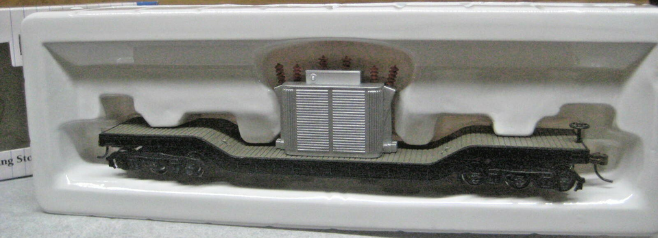 HO BACHMANN TRANSFORMER ON DEPRESSED FLAT CAR # 18348 BACHMANN #18348 ...
