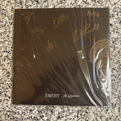 SIGNED Emery - The Question Red & Yellow Vinyl 2LP | eBay