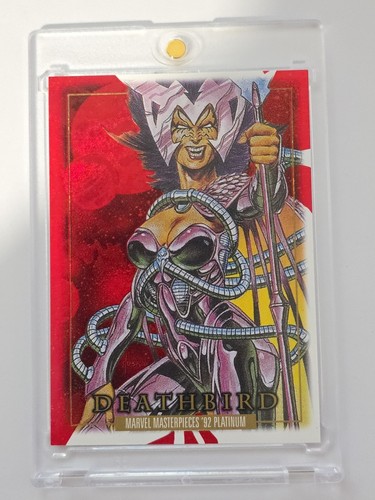 2024 Marvel Masterpieces '92 Platinum Death Bird Precious Metal Gems ...