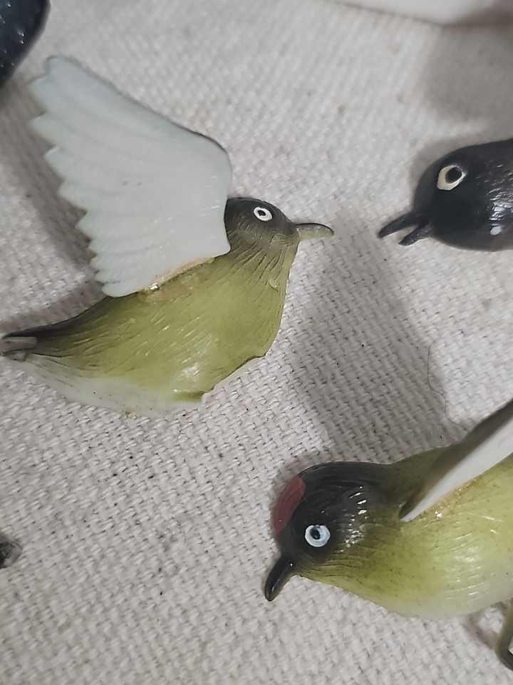 VTG 60s LOT of 15 Marx Miniature Bird Model Toy Kits Parts Warbler ...