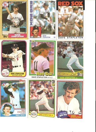 18 CARD DAVE STAPLETON BASEBALL CARD LOT 134 | eBay