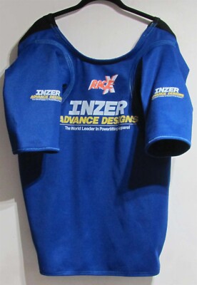 Inzer 2-PLY Rage X Bench Shirt 56 Blue & Black w/2 Inch Scoop Neck ...