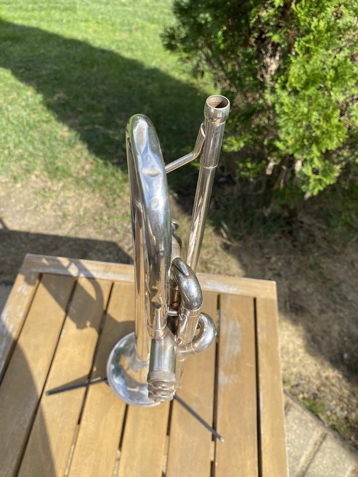 Vintage Vincent Bach Mercedes II Silver Trumpet W/ Hardshell Case FREE ...