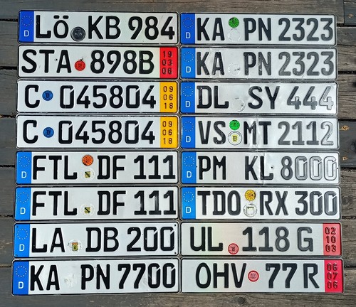 GERMANY/GERMAN License Plate from Europe Choice | eBay