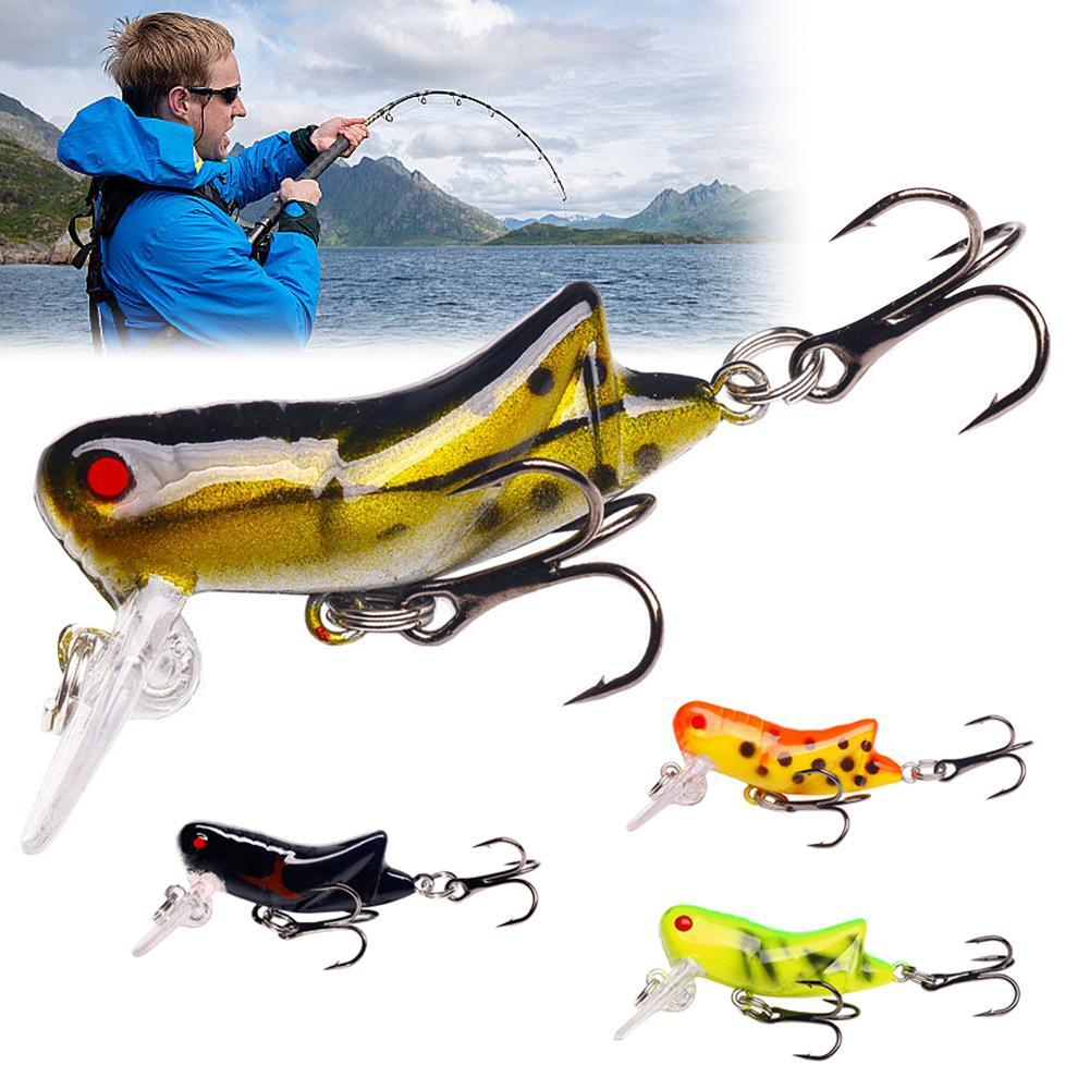 1/4X 5CM Bionic Wasp Insect Bait Fly Fishing Lure Topwater Trout Tackle ...