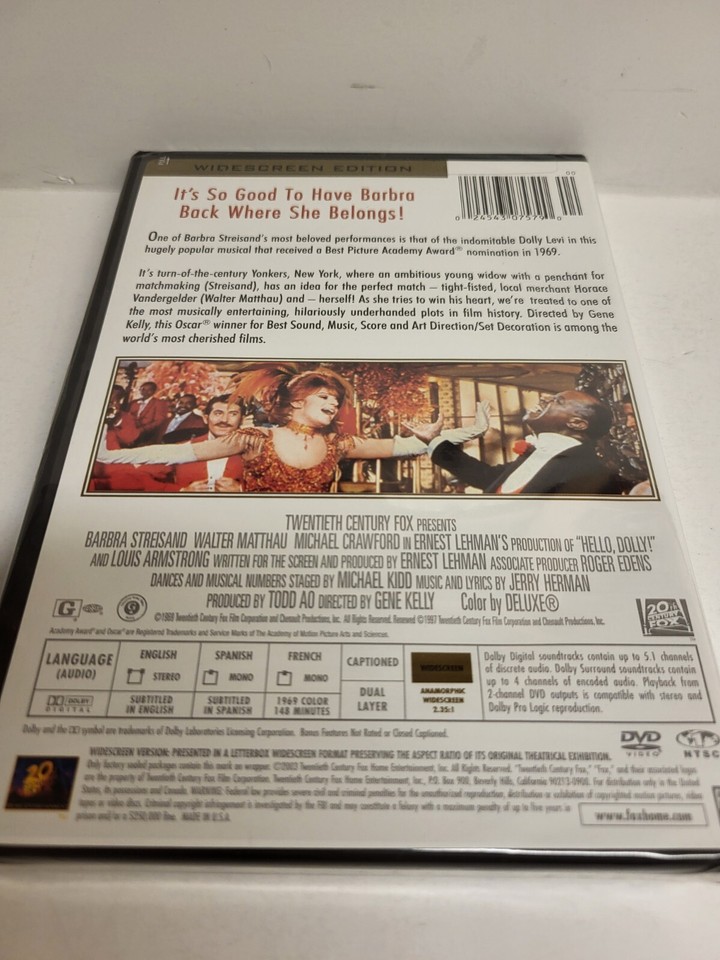 Hello, Dolly! [New DVD] Repackaged, Widescreen New & sealed! | eBay