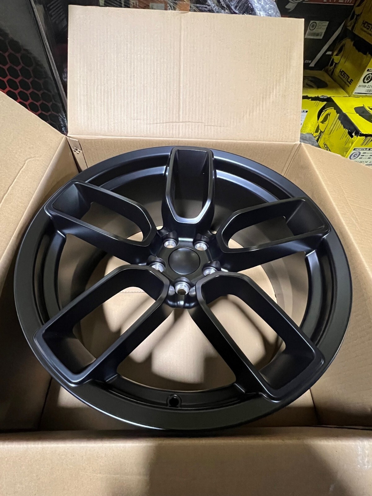 4 New Hellcat Widebody wheels 20x9.5 Satin Black for your 5x115 ...