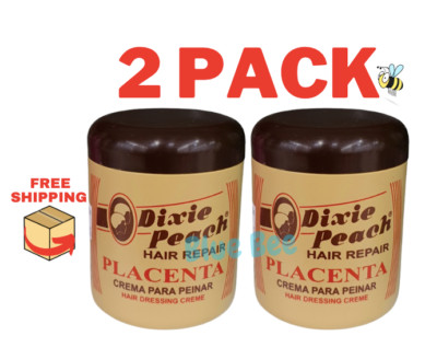 Dixie Peach Hair Repair Placenta Styling Cream Hair Dressing Creme 8 oz ...