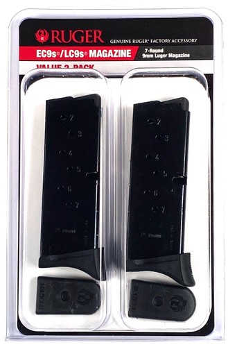 Ruger LC9 & EC9 9mm 7 rd Magazine with Finger Rest **2 PACK** 90642 | eBay