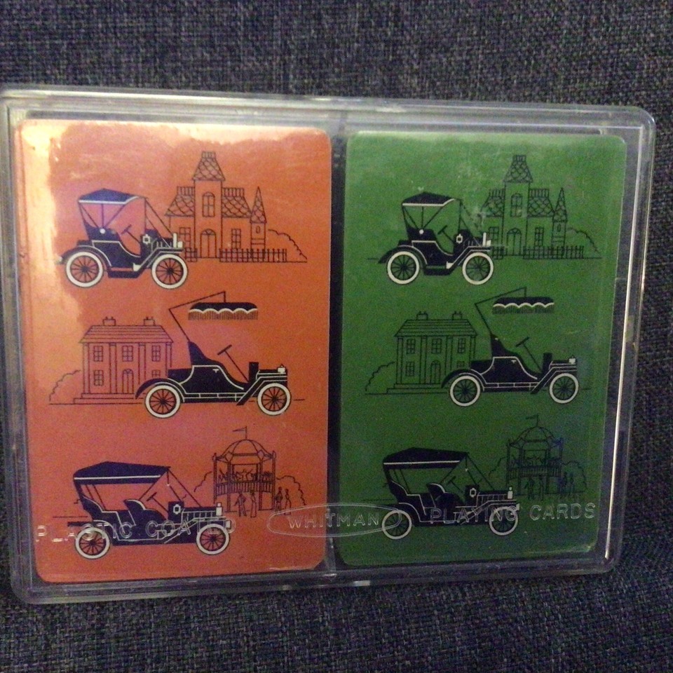 Vintage Whitman Publishing Whitman Playing Cards Double Deck Cars ...
