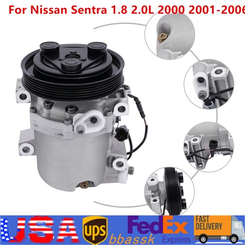 For 2000-2006 Nissan Sentra 1.8L 2.0L A/C AC Compressor W/ Cluth CO ...