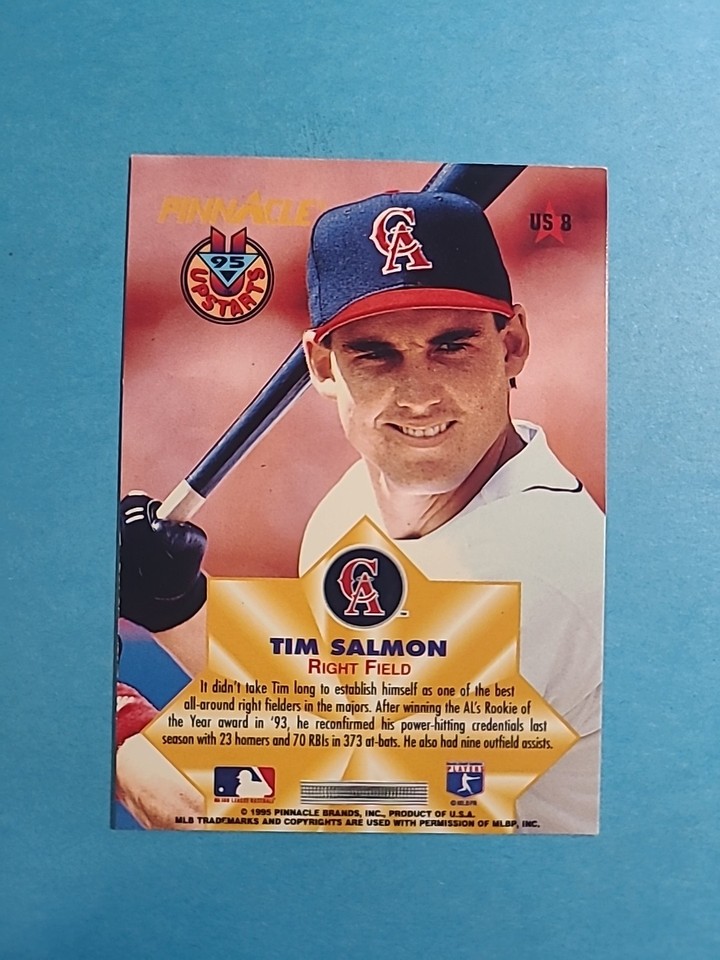 Tim Salmon 1995 Pinnacle Upstarts Baseball Card # US8 I5966 | eBay