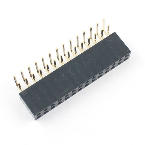 2Pcs 2.54mm Pitch 2x14 28 Pin Female Double Right Angle Header Strip PH ...