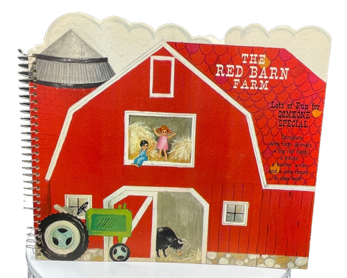 NEW Vintage Hallmark The Red Barn Farm Bound Pop up Book Card Paper ...
