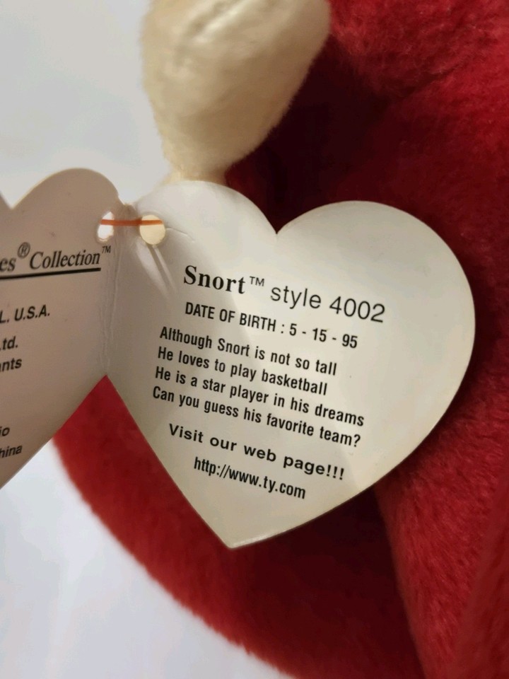 🔥 RARE Ty Beanie Baby BATTY the Bat 1996 Retired Extra Tush /Errors PVC ...