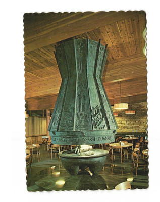 Fireplace in main dining room walter & May Reuther UAW family ed center ...