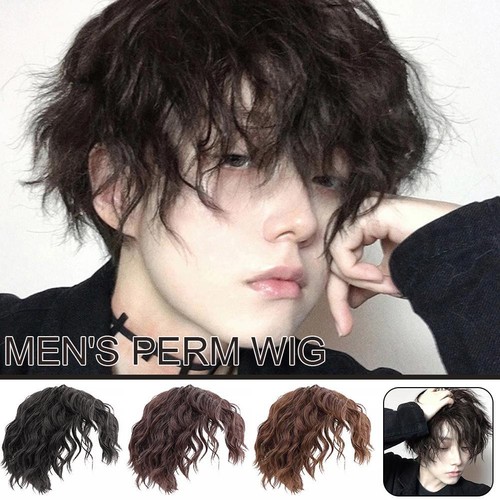 Men Perm Headgear Explosive Head European American Fashion Short Hair ...
