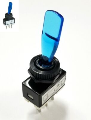 SPST ON-OFF BLUE Glow Paddle Toggle Switch 15A @ 12V DC #133269 | eBay