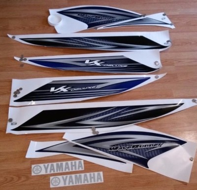 YAMAHA GRAPHIC KIT DEEP PURLISH BLUE DECALS OEM VX110 VX 1100 VX DELUXE ...