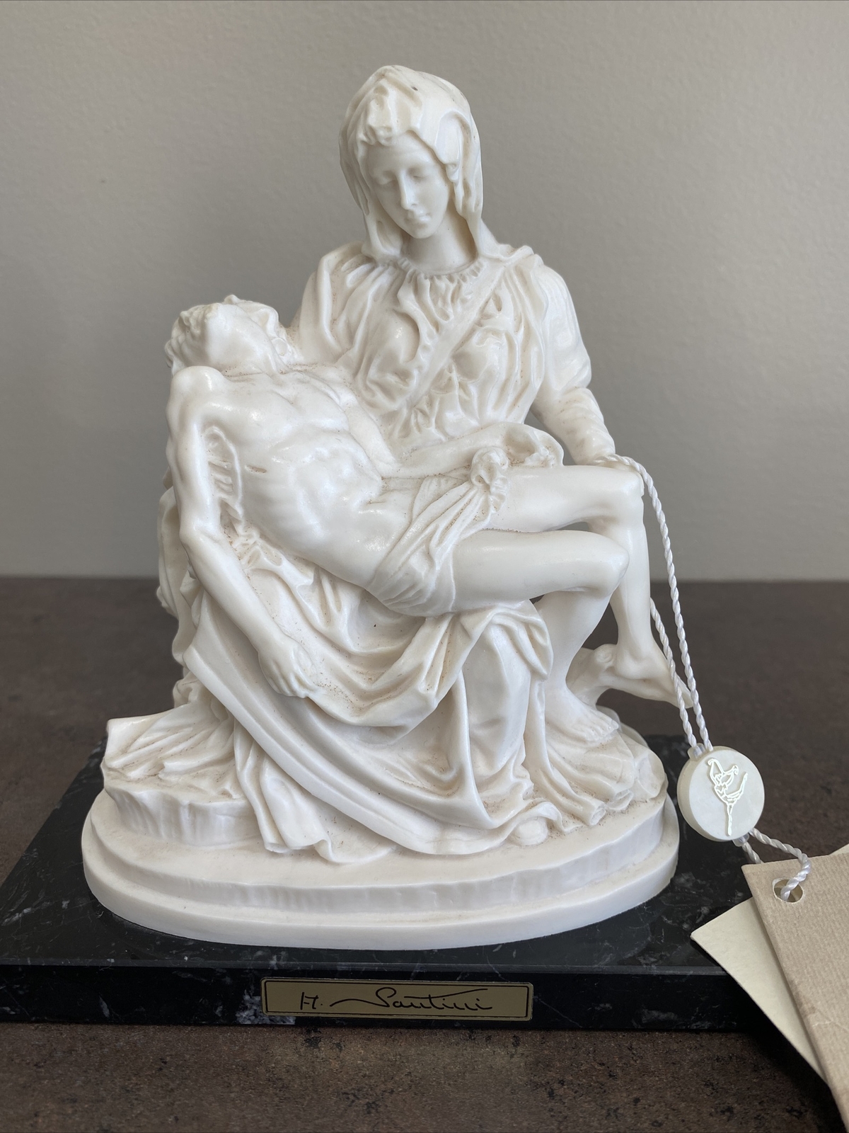 Vintage A Santini Classic Figure Sculpture Pieta Mary Jesus Italy | eBay