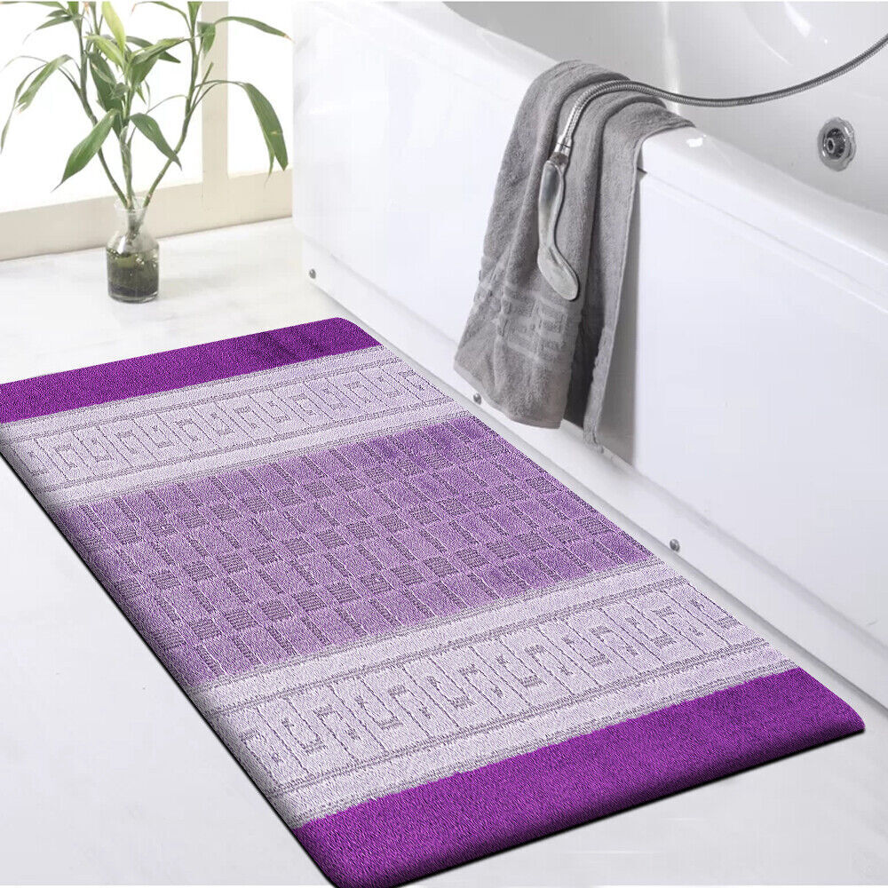 Non Slip Bath Mat Extra Large Bathroom Rug Water Absorbent Toilet ...