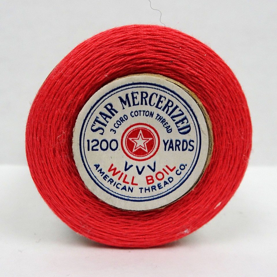 Vintage Lot of 17 Star Mercerized American Thread Three Cord Cotton ...