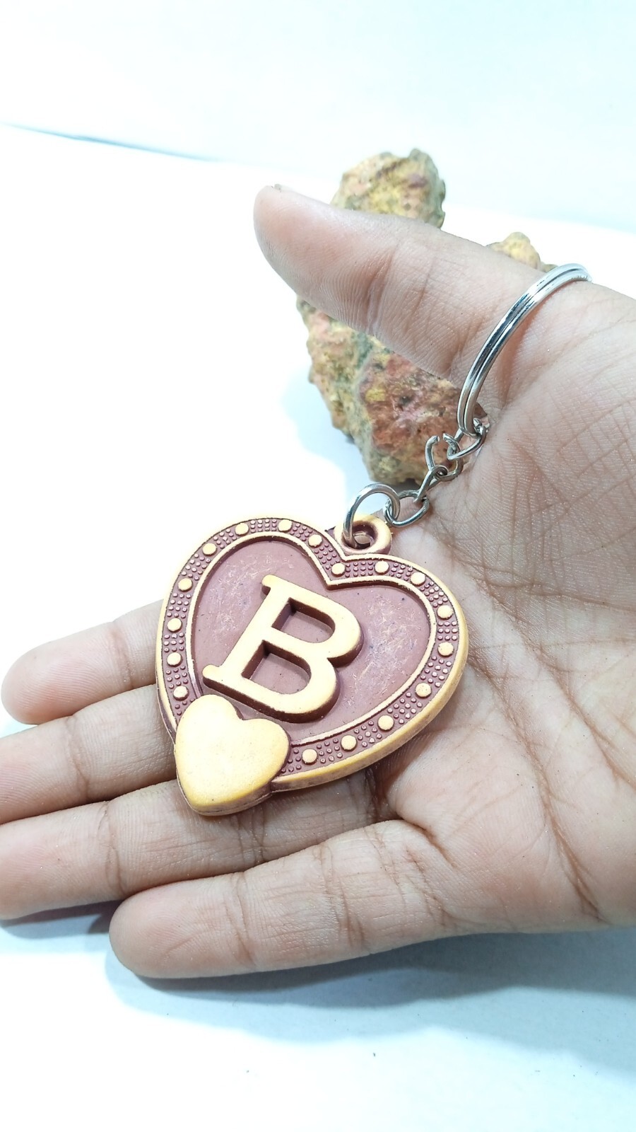 B Letter Keytag Key Chain KeyRing Cute Men Women Kids Purse Tag Kids ...