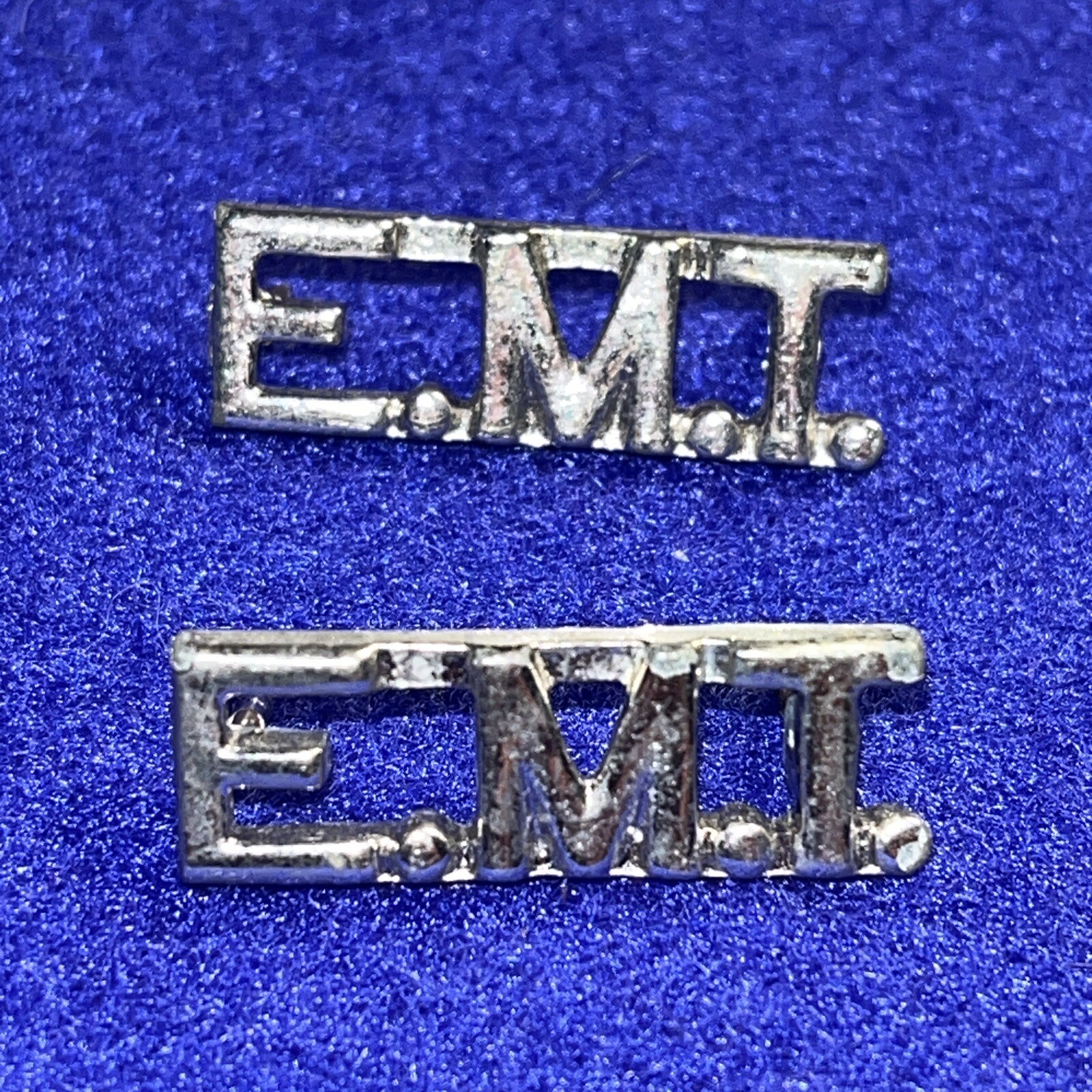 Silver EMT Medic Lapel Pins 2 Pair of Emergency Medical Technician ...