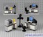 LEGO - Office Desk w/ Printer Computer Monitor - Minifigure Desktop ...