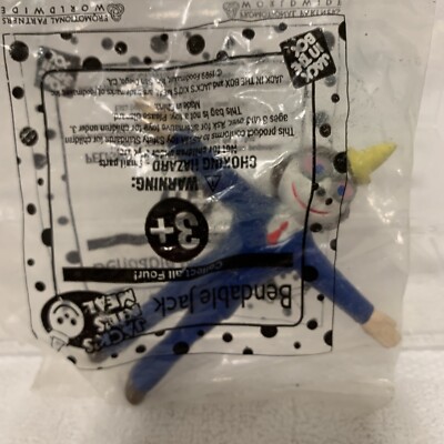 Vintage 1999 Jack in the Box Bendable Jack Figure Kids Meal Toy New. Bm ...