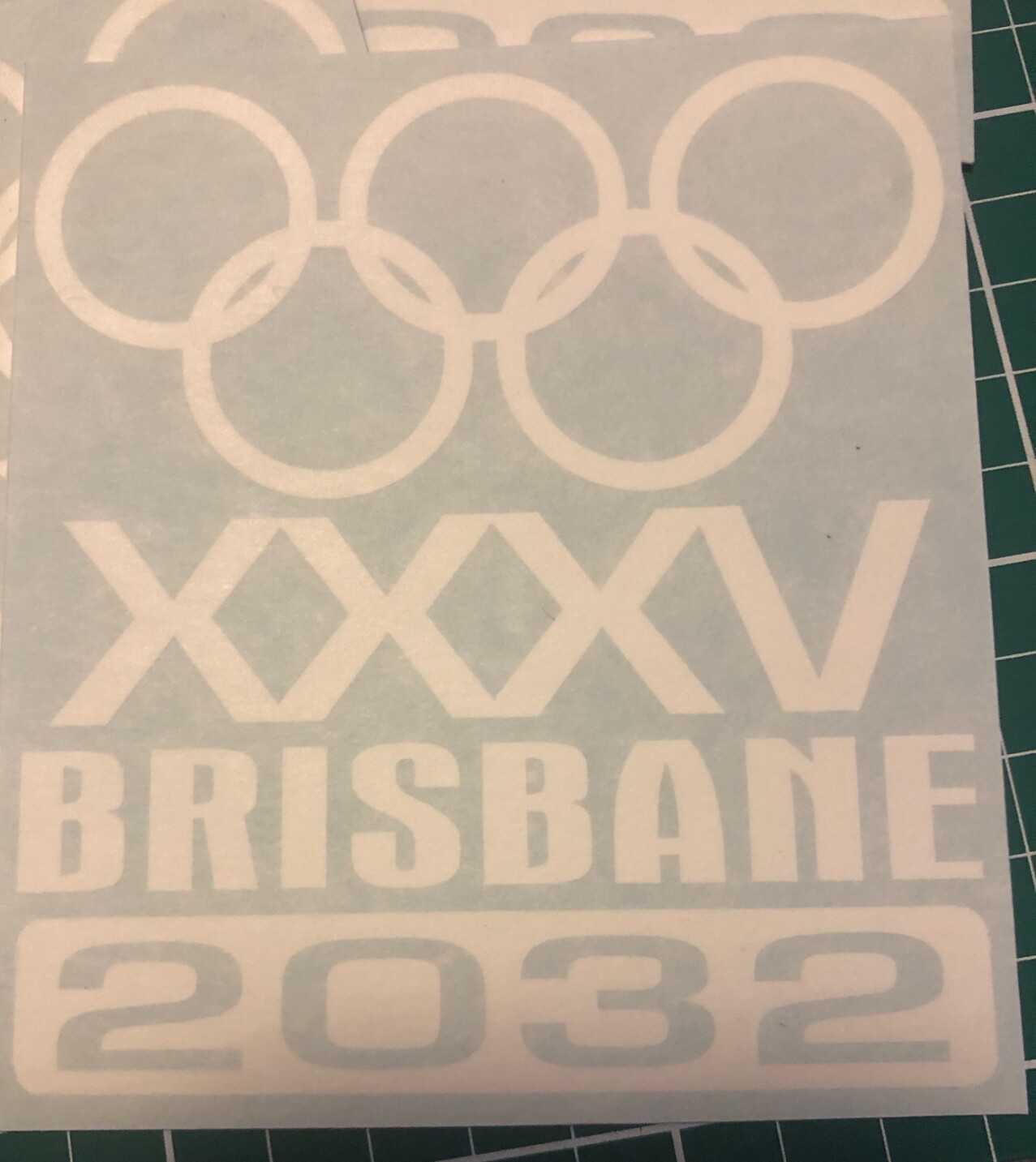 OLYMPICS Brisbane 2032 Sticker in white outdoor rated vinyl | eBay