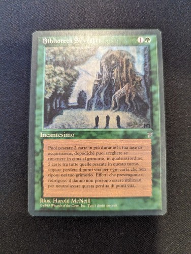 Sylvan Library FBB Black Border LP MTG Magic the Gathering Italian ...