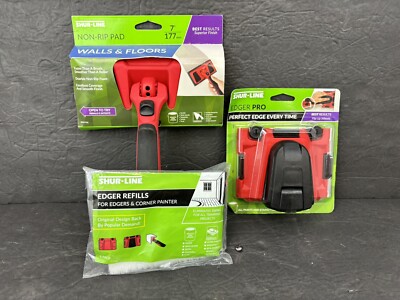 Shur Line Non Rip Pad & Edger Pro With Edger Refills New | eBay