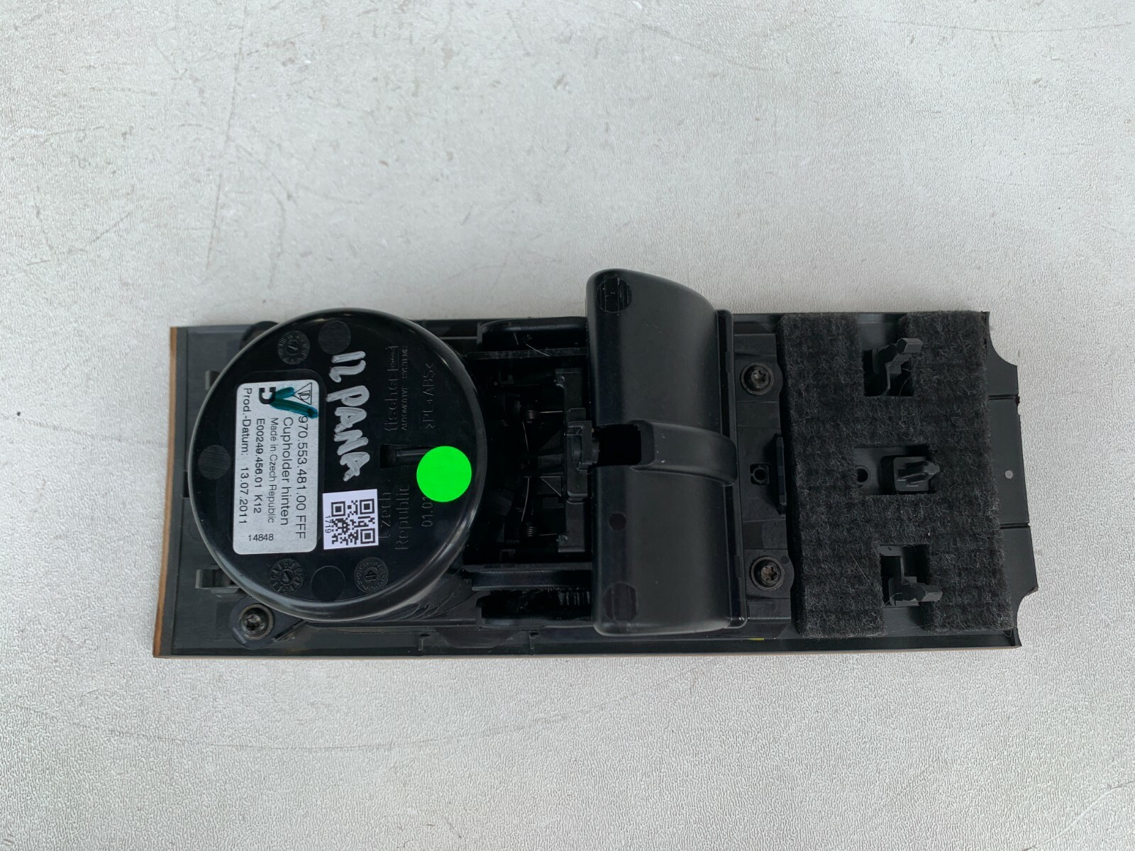 2010-2016 PORSCHE PANAMERA REAR CENTER CONSOLE CUP HOLDER 97055348100 ...