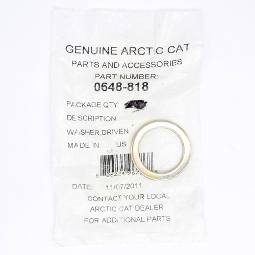Arctic Cat Driven Washer Part Number - 0648-818 | eBay